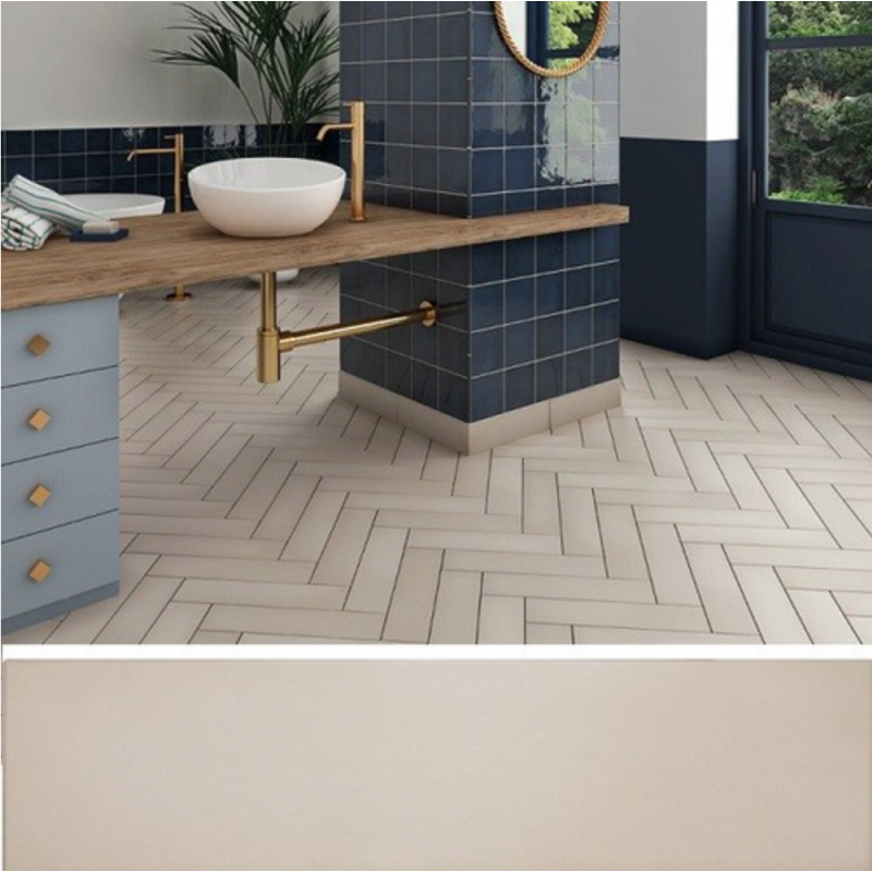 Nouvelle série de carrelage uni pour pose chevron ou bâton rompu uni et ...